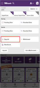 Deposits and Withdrawals – TABtouch Help